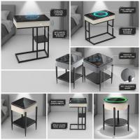 China Wireless Charging Side Table A1 65W RGB Multifunctional Bedside Table Modern Bedroom for sale