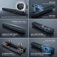 China Home Theater Soundbar system ASW100-2.1UK 100W Karaoke Microphone Subwoofer for sale