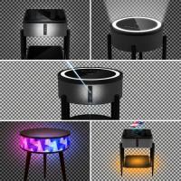 China Smart Table With Speaker AT600R 20W Charging Modern LED Wireless Charging Modern Bedroom for sale