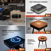 China Smart Home Furniture AT105 5W 20W DSP 5.0, Wireless Charging Modern hotel Living Room Built-in Speaker for sale