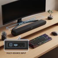 China PC Soundbar Speaker AS-P1 Custom Desktop Wired Desktop Audio Monitor Speaker Video Calls for sale