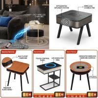China Smart Home Furniture C9 30W RMS Tempered Glass Wireless Charging Modern Living Room for sale