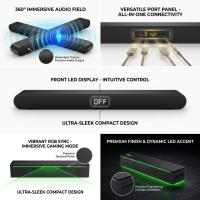 China PC Soundbar gaming Speaker AS-P1 Colorful LED Light Desktop Audio Monitor Speaker Video Calls for sale