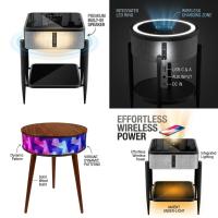 China Smart Table With Speaker AT600 20W Charging Touch Big Wireless Charging Modern Bedroom for sale