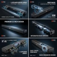China Home Theater Soundbar system ASW150-4.1UR 140W 200W 5.4 Heavy Bass Immersive Audio for sale
