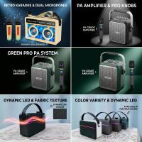 China Private label Wireless Portable Bluetooth Speaker ZYK6609 20W Karaoke RGB Outdoor Outdoor Party for sale