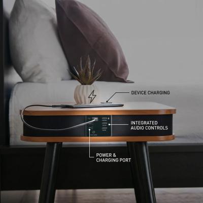 China Smart Coffee Table AT105 5W Audio End Nightstand Wireless Charging Modern Living Room furniture for sale