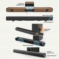 China Wireless Soundbar Speaker AS100-2.1U ARC Channel Surround Sound ARC HDMI Deep Bass for sale