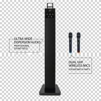 China Home karaoke machine with Speaker AT620 80W RMS Tower Karaoke Party Tower Design Powerful Bass for sale