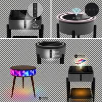 China Smart Table With Speaker AT106 5W Charging Multifunctional Built Wireless Charging for sale