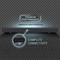 China Wireless Soundbar Speaker AS100-2.1U ARC Channel Surround Sound ARC HDMI Deep Bass for sale