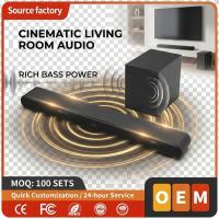 China TV Soundbar Speaker ASW540-2.1 60W DSP Subwoofer Bluetooth 5.0 Home Theater Deep Bass for sale