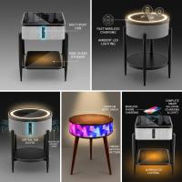 China Smart Table With Speaker AT600 20W Charging Touch Big Wireless Charging Modern Bedroom for sale