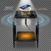 China Smart Table With Speaker AT106 5W Charging Multifunctional Built Wireless Charging for sale