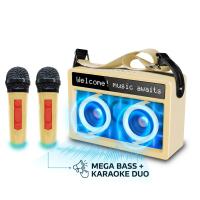 China Wireless Portable Bluetooth Speaker ZYK6608 for hotel 20W Karaoke Lyric Display Outdoor Party for sale