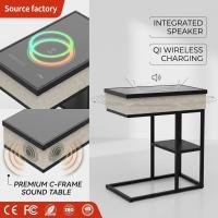 China Wireless Charging Side Table ATC639 30W Door Gate Bedside Bedside Table Modern Bedroom for sale