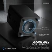 China Bluetooth Soundbar With Subwoofer ASW120-2.1U 100W 5.0 Support USB Wireless Subwoofer for sale
