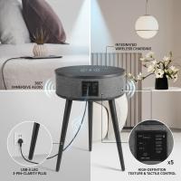 China Smart Coffee Table AT105 5W Charging Station Built Wireless Charging Modern Living Room for sale