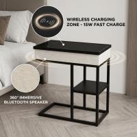 China Wireless Charging Side Table ATC639 30W Door Gate Bedside Bedside Table Modern Bedroom for sale