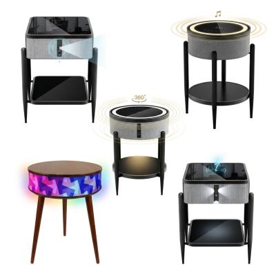 China Smart Table With Speaker AT600 20W Charging Touch Big Wireless Charging Modern Bedroom for sale