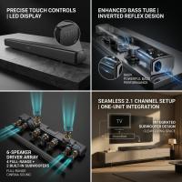 China Home Theater Soundbar system AS510-2.1 100W 60W Heavy Bass Immersive Audio Cinema Sound for sale