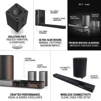 China Bluetooth Soundbar With Subwoofer ASW120-2.1U 100W 5.0 Support USB Wireless Subwoofer for sale