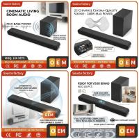 China TV Soundbar Speaker ASW540-2.1 60W DSP Subwoofer Bluetooth 5.0 Home Theater Deep Bass for sale