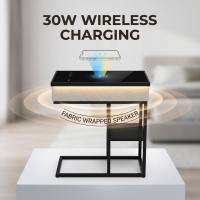 China Wireless Charging Side Table ATC639 30W Door Gate Bedside Bedside Table Modern Bedroom for sale