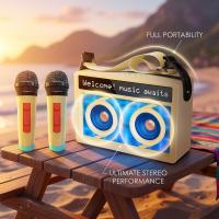 China Wireless Portable Bluetooth Speaker BT448 5W Karaoke Outdoor Party Long Battery Waterproof for sale
