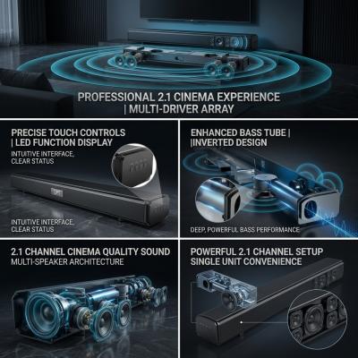 China Home Theater Soundbar system ASW240-5.1DOLBY 150W 200W CH Heavy Bass Immersive Audio for sale