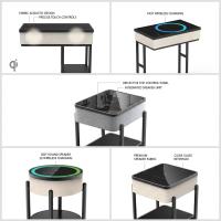 China Wireless Charging Side Table A1 65W TWS Triangle Charger Bedside Table Modern Bedroom for sale