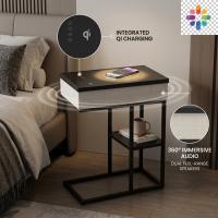 China Wireless Charging Side Table ATC700 30W RMS 5.1 Coffee Bedside Table Modern Bedroom for sale