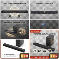 China Wireless Soundbar Speaker ASW150-2.1UR 100W Subwoofer Round FM Surround Sound ARC HDMI for sale