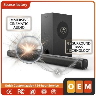 China Wireless Soundbar Speaker ASW120-2.1U 100W Subwoofer Channel Surround Sound ARC HDMI for sale