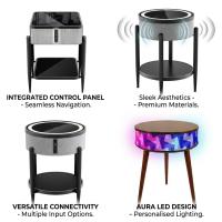 China Smart Table With Speaker ATC609L 65W Charging Customized Modern Wireless Charging for sale