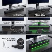 China PC Soundbar Speaker AS1821 2.0 10W RGB Desktop Audio Monitor Speaker Video Calls for sale