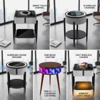 China Smart Table With Speaker ATC609L 65W Charging Customized Modern Wireless Charging for sale