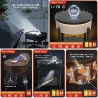 China Bluetooth Speaker Table ATC639 65W RMS Charging Custom Logo Wireless Charging Nightstand for sale