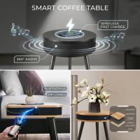 China Smart Coffee Table AT105 5W Audio Desktop NFC Wireless Charging Modern Living Room for sale