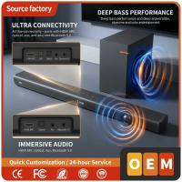 China Wireless Soundbar Speaker ASW150-2.1UR 100W Subwoofer Round FM Surround Sound ARC HDMI for sale