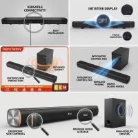 China Wireless Soundbar Speaker ASW150-2.1UR 100W Subwoofer Round FM Surround Sound ARC HDMI for sale