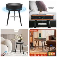 China Smart Coffee Table AT106 5W Charging Multifunctional Wireless Charging Modern Living Room for sale