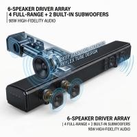 China Home Theater Soundbar system ASW280-2.1U 120W Subwoofer Karaoke Heavy Bass Immersive Audio for sale