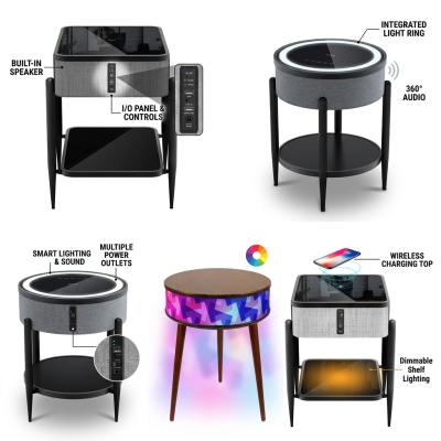 China Smart Table With Speaker AT700 20W Charging Living Room Wireless Charging Modern Bedroom for sale