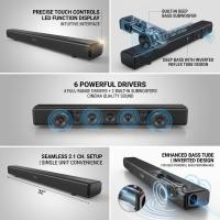 China Home Theater Soundbar system ASW280-2.1U 120W Subwoofer Karaoke Heavy Bass Immersive Audio for sale