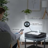 China Bluetooth Speaker Table AT600R 20W DSP 5.0 Wireless Charging Nightstand Modern Bedroom for sale