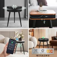China Smart Coffee Table AT106 5W Charging Multifunctional Wireless Charging Modern Living Room for sale