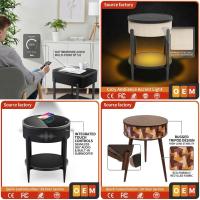 China Bluetooth Speaker Table ATC639 65W RMS Charging Custom Logo Wireless Charging Nightstand for sale