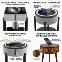 China Smart Table With Speaker AT105 20W 5.4 Charging Coffee Wireless Charging Modern Bedroom for sale