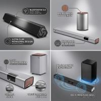China Bluetooth Soundbar Speaker AS-P1 30W 2.0CH Small / Super Bass TV Audio Wireless Streaming for sale